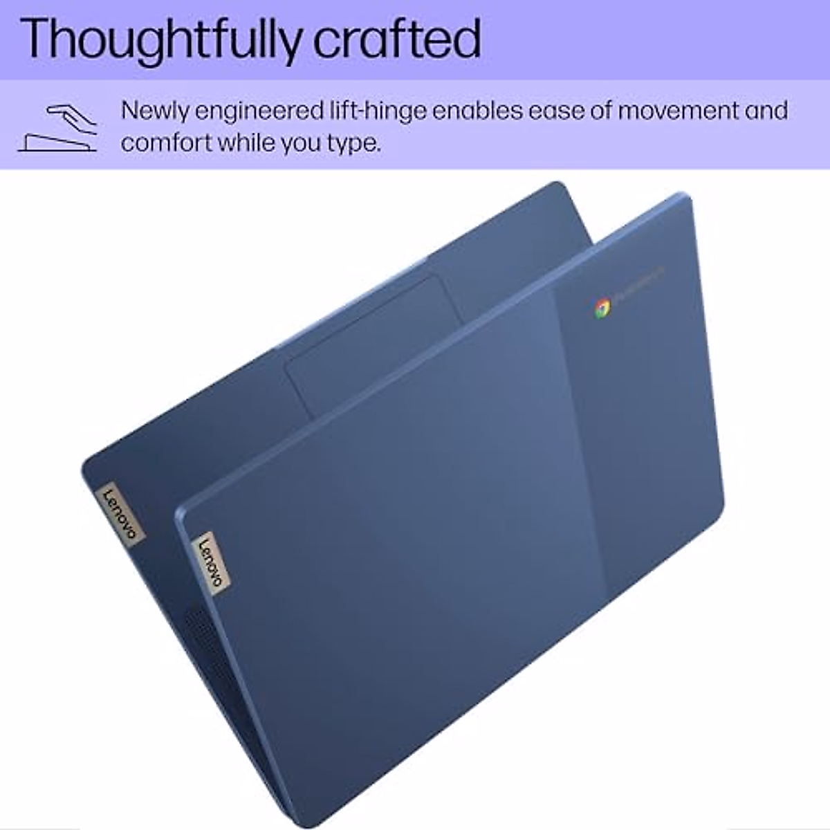 Lenovo Slim-3 Touch-Screen Chromebook Laptop Computer for Students and Business - 14" FHD Display, 13.5H Long Battery Life, MediaTek 520, 4GB RAM, 64GB eMMC, 256GB Micro SD, Wi-Fi 6, Chrome OS