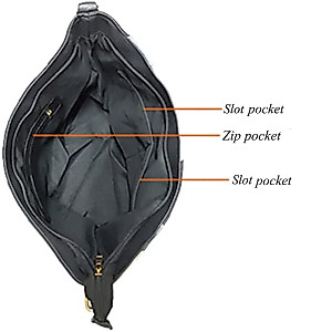 XingChen Hobo Bags for Women Patchwork Color Faux Leather Purses and Handbags Hobo Purse with Tassel(Blue)