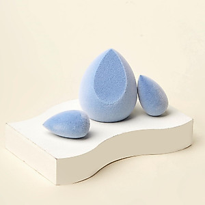 JUNO & Co. Microfiber Sponge, Latex-Free, Dual Layer Technology, Flawless Makeup Blender for Foundations, Powders and Creams (Velvet Love Bundle)