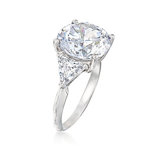 Ross-Simons 7.50 ct. t.w. CZ Ring in Sterling Silver. Size 7