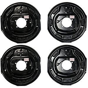 eCustomhitch Four 12"x2" Electric Brake Trailer Self Adjusting Backing Plates 2 Left 2 Right