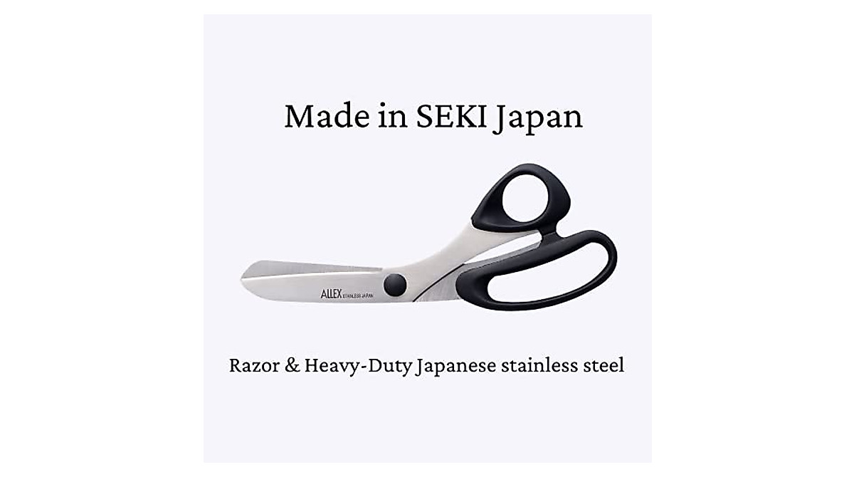 ALLEX Heavy Duty Cardboard Scissors - Long Blade for Thick Materials