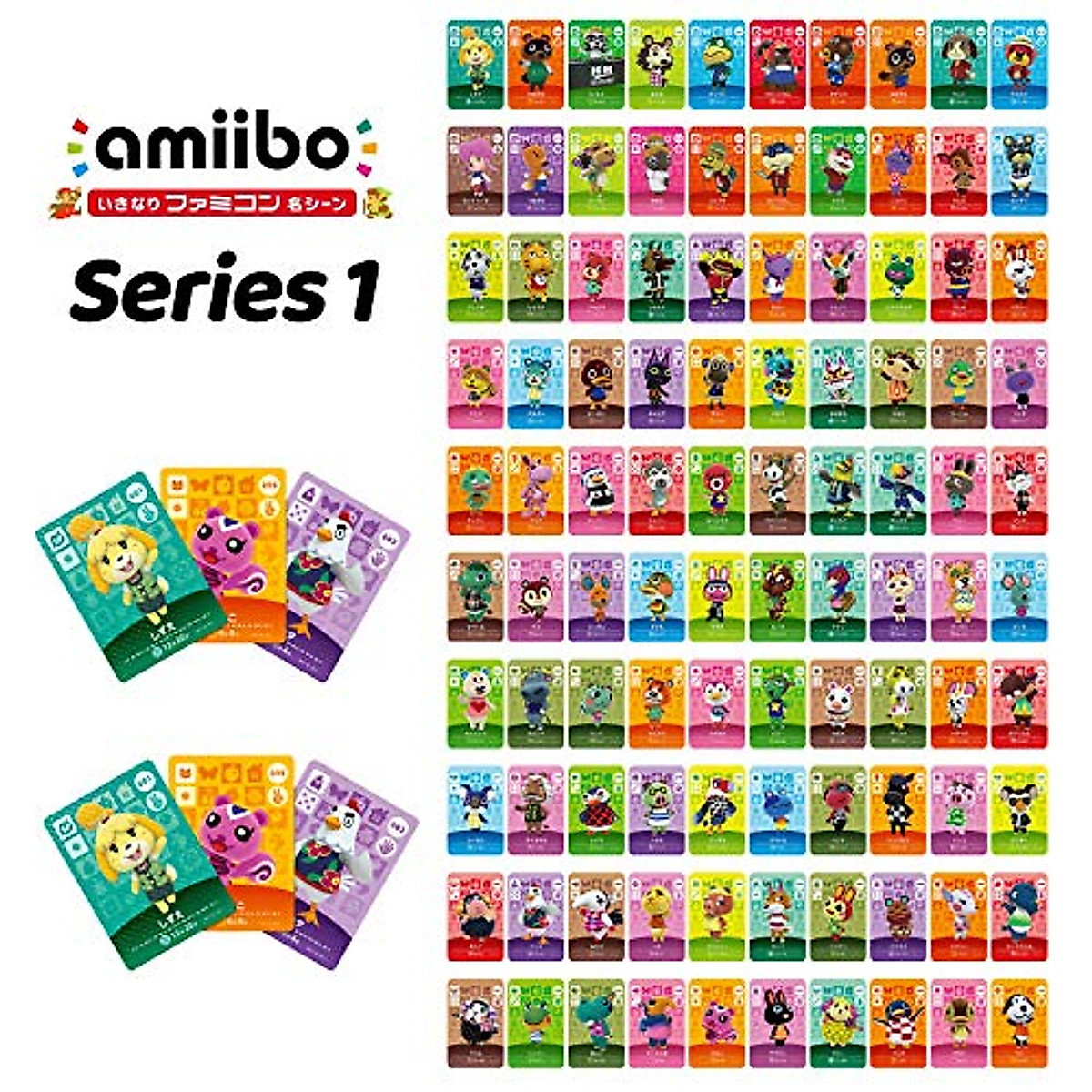 Animal Crossing Amiibo Card Set Work for Switch NS 3DS Games Series 1~4 Animals Crossing Magic Box Gold