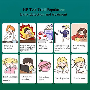 ERTF 2 Test Helicobacter Pylori Detection at Home Detection kit Self-Test at Home, Results in 10-15 Minutes, no Need to go to The Laboratoryv