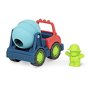 Battat- Wonder Wheels- Set Of 3 Mini Toy Trucks For Kids, Toddlers – Dump Truck, Cement Truck, Tow Truck – Recyclable Materials- Mini Toy Characters- Construction- 1 year +