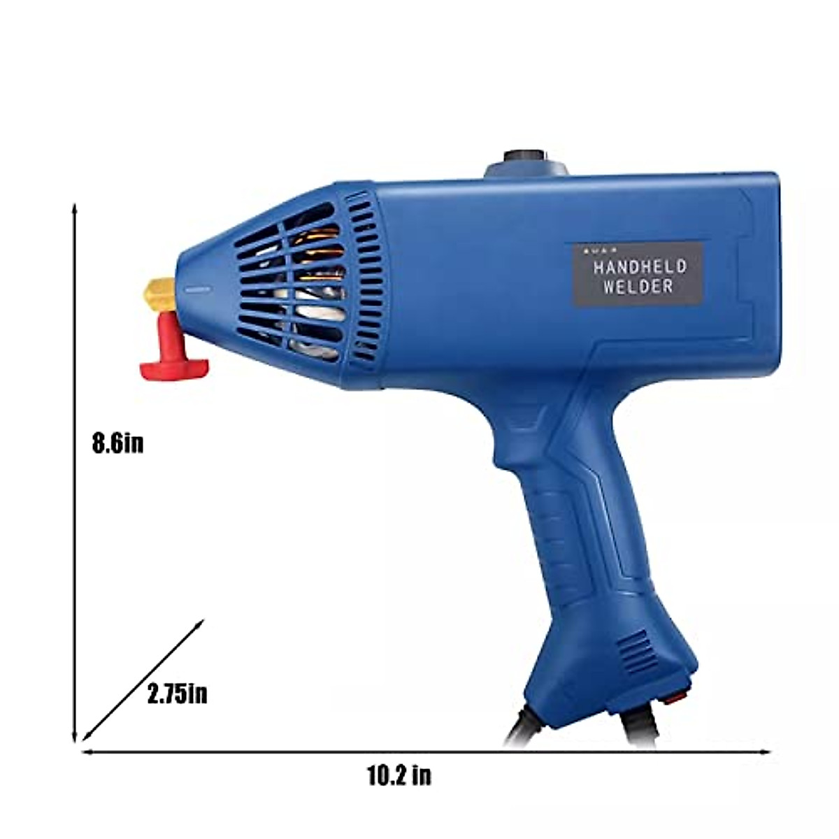 Portable ARC Welder, 110V/220V Handheld Welder Gun, 250 Amp IGBT LCD Digital Display, Welding Machine With Welding Gloves, Welding Helmet, Welding Brush, Welding Ground Wire, Welding Rod 2 220V