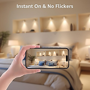 Lepro GU10 LED Bulb Dimmable, 50W Halogen Equivalent Light Bulbs, 5.5W 3000K Soft Warm Light Replacement for Recessed Track Lighting,40°Spotlight for Kitchen Range Hood Living Room & Bedroom, 6 Pack