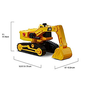CAT Construction Toys, 11.5" Power Haulers Excavator, Realistic Lights & Sounds, Motion Drive Technology, Working Features, and Interactive Play for Ages 3+