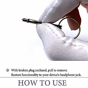 kenddeel Headphone Plug Extraction Tool- Remove Broken Headphone Plug from Headphone Jack of Mobile Devices
