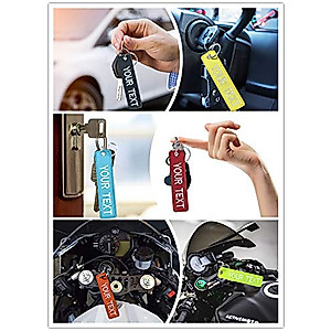 N A Custom Embroidery Keychain, Personalized Keychain 1 PC, Car Key Chains for Men Double Side, Cute Keychains for Women (Fabric)