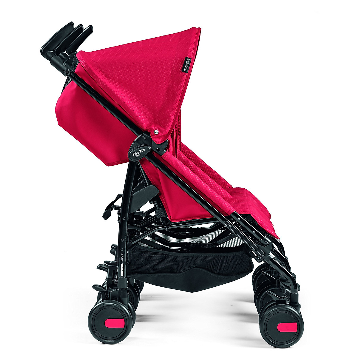 Peg Perego Pliko Mini Twin Baby Stroller, Mod Red