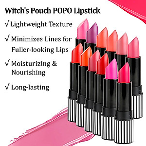 Witch's Pouch Moisturizing Lipstick, S18 Mandarin Red - Long Lasting, Cream Finish Lip Color for Women