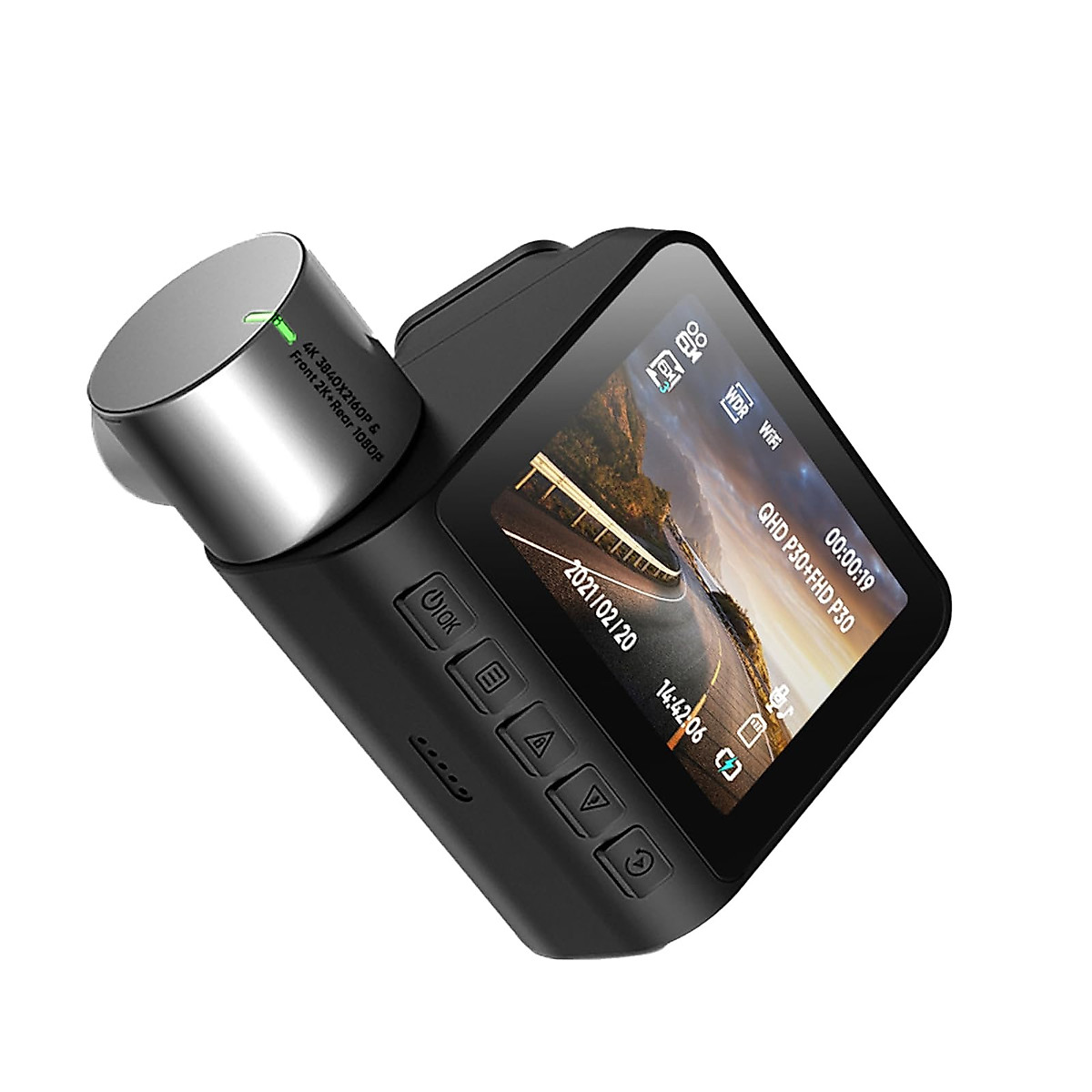 Full Hd Dash Cams for Cars 170° Wide-Angle Front and Rear Dashcam Smart Driving Recorder for Cars-Single Lens