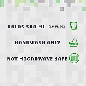 Paladone, 500ml, Minecraft Metal Water Bottle | Officially Licensed Gaming Merchandise