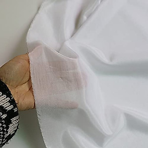 100cm*140cm White Silk Cotton Fabric Lining Material for Dress Natural Silk Cotton Fabric Material