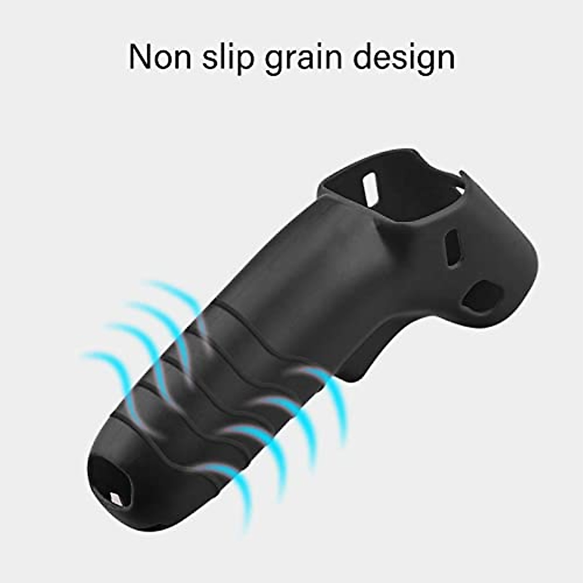 Alomejor Drone Controller Rocker Cover, Drop Resistant Non Deform Elastic Prevent from Scratching Soft Drone Rocker Silicone Protector for FPV (Black)