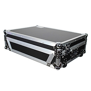 ProX XS-PRIME4 W ATA Flight Case For Denon PRIME 4 DJ Controller with 1U Rack Space and Wheels