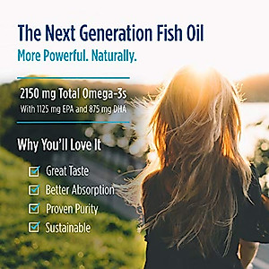 Nordic Naturals Ultimate Omega 2X, Lemon Flavor - 180 Soft Gels - 2150 mg Omega-3 - High-Potency Omega-3 Fish Oil with EPA & DHA - Promotes Brain & Heart Health - Non-GMO - 90 Servings