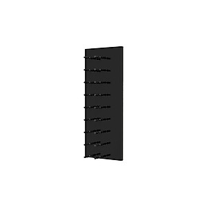 Fusion Wine Wall Label-Out (3 Foot, Single Deep) (Black Acrylic) (Matte Black Peg)