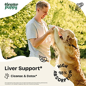 Dandelion Root for Dogs - Liver Supplements for Dogs w/Dandelion Root - Liver Detox & Cleanse Drops for Large, Medium & Small Dogs - Natural Dog Food Supplements for Liver Health Support - 4 oz