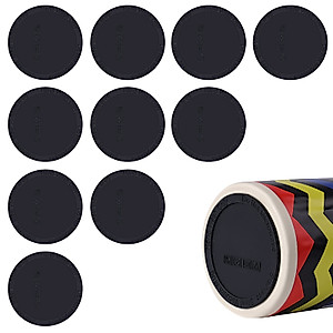 KINBOM 10pcs Rubber Bottoms for Sublimation Tumblers, Skinny Tumbler Rubber Bottom Pads Bulk for 20 oz Tumbler Protective Silicone Bottoms for Tumblers Straight Wine Tumblers 12/15/17/20/30oz (56mm)