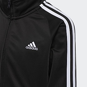 adidas baby boys Tricot Jacket & Clothing Pants Set, Adi Black, 7 US