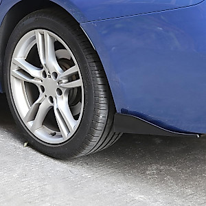 BESULEN 2 PCS Car Rear Bumper Guard Diffuser Splitter, Universal Anti Scratch Protector for Side Fender Skirt Lip, Auto Bumper Lip Body Kit Corner Guard Strip, Car Interior Accessories (Glossy Black)