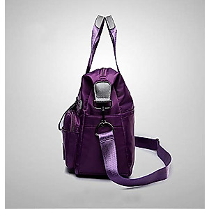 hainan Women New Oxford Cloth Shoulder Bags Waterproof Nylon Messenger Bag Female Large Capacity Crossbody Bags Purple one size