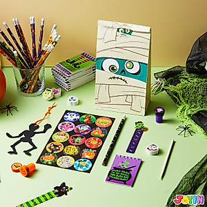 JOYIN 192PCS Halloween Stationery Set, Trick or Treat Gifts for Kids, 24 Pack Halloween Themed Stationery Set for Party Favors Carnival Game Prizes, School Stationery Party Supplies