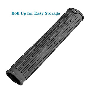 Piduules Eco-friendly Silicone Dish Drying Mat Large Reusable Non-slipping and Heat Resistant Dish Quick Drying Pad, Dishwasher Safe Dishwasher Safe, Black S 11.8"x7.8"