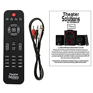 Theater Solutions by Goldwood Bluetooth 2.1 Speaker System 2.1-Channel Home Theater Speaker System, Black (TS212)