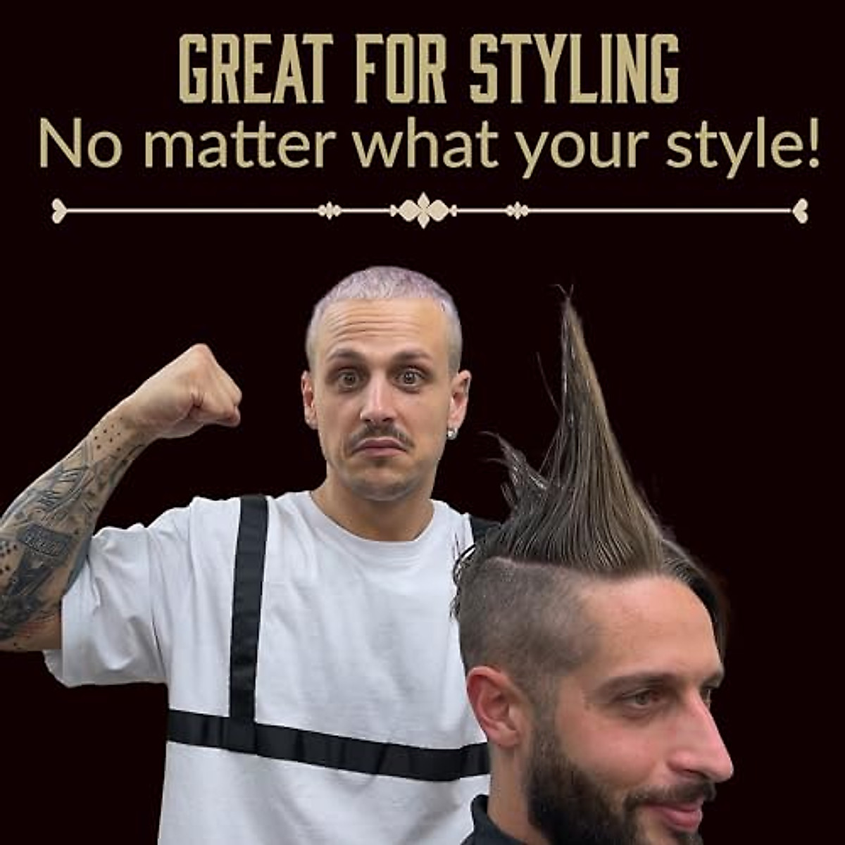 Da'Dude Hair Wax for Men - Ultra Strong Hold, Matte Finish, Non-Greasy Hair Styling, 100ml Eco-Friendly Wooden Tub