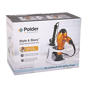 Polder White/Gray Style and Store Bathroom Accessory