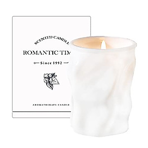 Lavender Candle, Candles Gifts for Women, Candles for Home Scented, Ceramic Natural Soy Wax Coconut Oil Wax Candles, 40 Hours Burning (Peach Oolong)