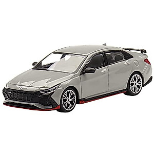 Hyundai Elantra N Cyber Gray Metallic Limited Edition to 2400 Pieces Worldwide 1/64 Diecast Model Car by True Scale Miniatures MGT00386