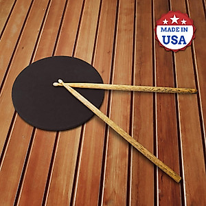 XCEL Foam Rubber Drum Practice Pad for Any Surface - Snare, Bass and Electric Drum Kit - Portable Silencer Pads For Kids & Adults - 11 Inch Round x 3/8 Inch Thick (4 Drum Pads - No Drum Sticks)