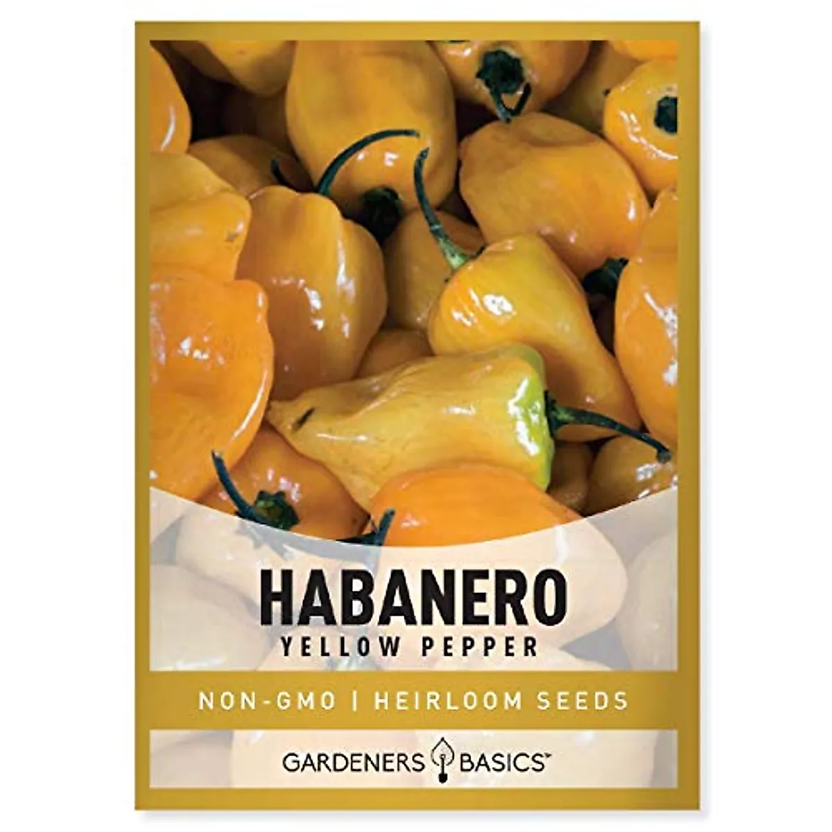 Yellow Habanero Pepper Seeds for Planting 100 Heirloom Non-GMO Habanero Peppers Plant Seeds for Home Garden Vegetables Makes a Great Gift for Gardeners by Gardeners Basics