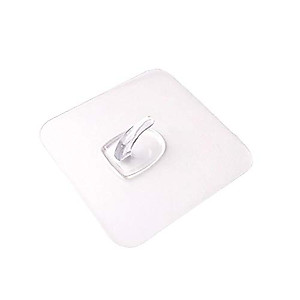 5 Pcs Adhesive Hooks,Adhesive Wall Hooks Nail Free Heavy Duty Hooks Robe Hooks Towel Stands Office Strong Sticky Wall Hook, Bathroom Toilet Kitchen Bath Towel Hooks