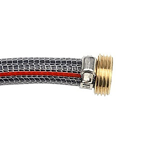 3Sets Brass 1/2" Garden Heavy Duty Hose Mender Repair End Replacement Male Female Connector with Stainless Clamp