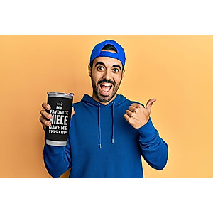 Christmas Gifts for Uncle, Aunt from Niece - Uncle Gifts for Fathers Day, Christmas - Birthday Gifts for Uncle, Aunt - Funy Gifts for Uncle - Uncle Birthday Gift - Uncle Tumbler 20oz, Black