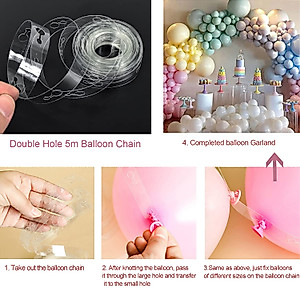 Pastel Balloons Garland Arch Kit - 132pcs Rainbow Macaron Balloons Arch Kit in 5" 12" 18" Ice Cream Party Balloons for Kids Birthday Wedding Bride Shower Baby Shower Party Decorations