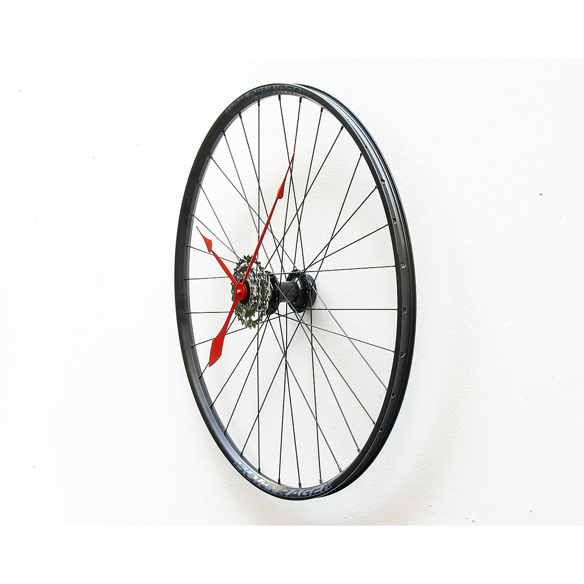 Bike Wheel Clock, Large, Wall, Cyclist, Unique, Steampunk, Decor, Bicycle, spoke, time, gear, cycle, recycle, upcycle, repurpose, reuse,