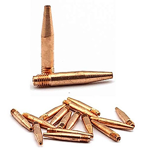 WeldingCity 10-pk MIG Welding Gun TAPERED Contact Tip 14T-35 (0.035") for Lincoln Magnum 200-400A and Tweco Professional No.2 - No.4 MIG Guns