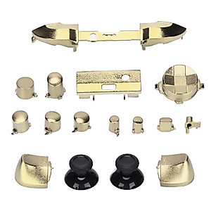 Full Game Controller Plating Button Set, Game Handle Accessories Compatible Beautiful Appearance for Series X(#3)