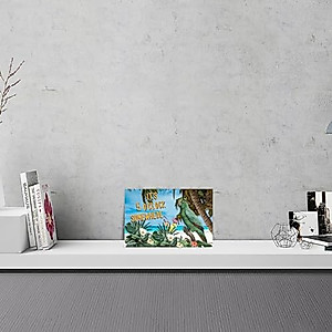 It's Five O'clock Somewhere Wood Plank Hanging Sign Rustic Living Room Gallery Wall Decor Wooden Plaque Sign Retro Tiki Bar Pool Hot Tub Luau Wood Sign for Living Room Bathroom 8x12 Inch