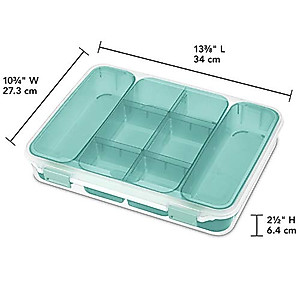 Sterilite 14028606 Divided Storage Case for Crafting and Hardware (12 Pack)