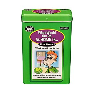 Super Duper Publications | What Would You Do at Home If… Fun Deck | Social Skills Flash Cards | Educational Learning Materials for Children