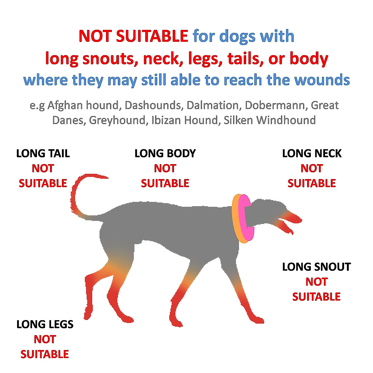 Dog Neck Donut Collar - Inflatable Dog Donut Collar for After Surgery - Elizabethan Collar for Dogs, Dog Inflatable Recovery Collar, Dog Doughnut Collar (Extra Small Size, XS)