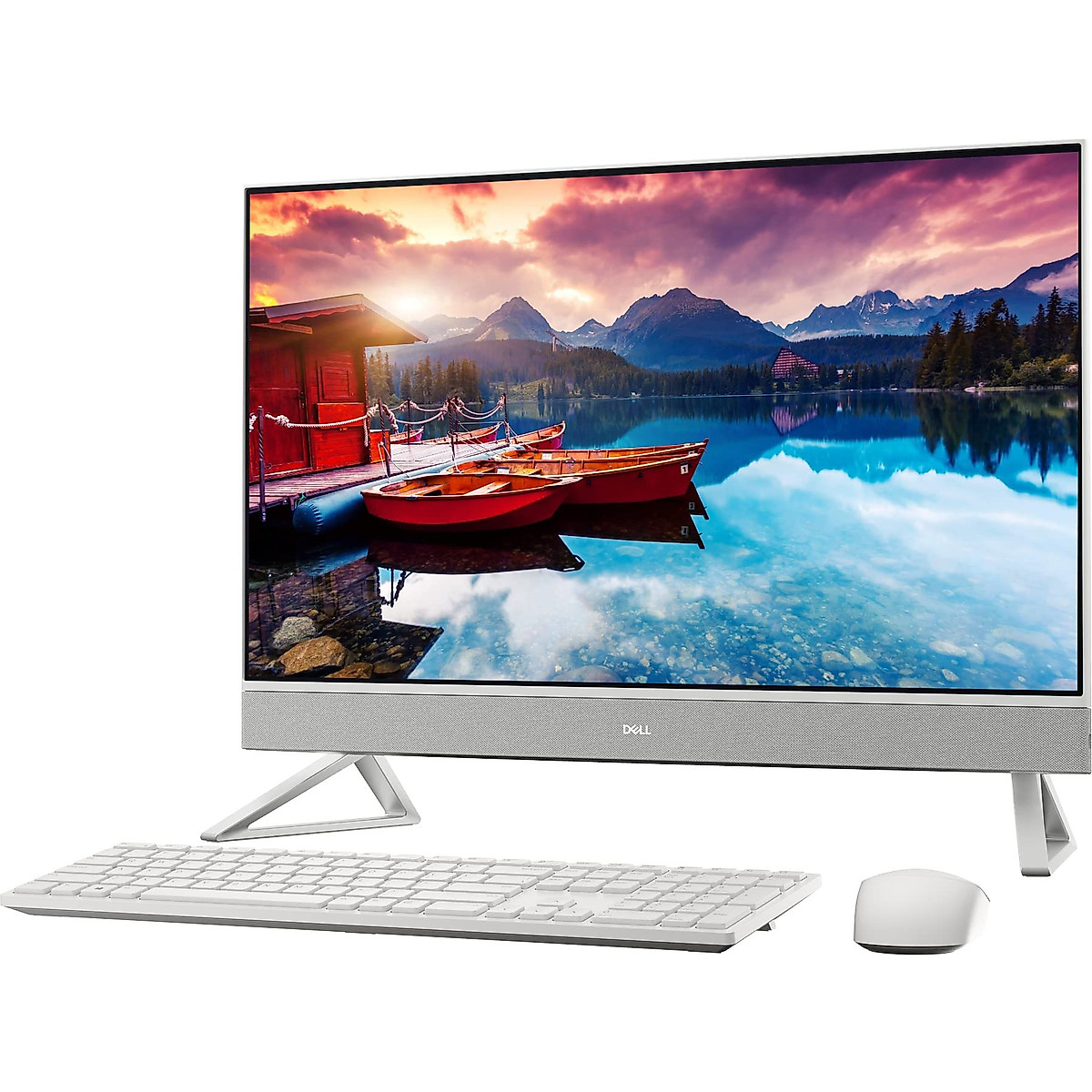 Dell Inspiron 27 7000 7710 All-in-One Business Desktop, 27" FHD Touchscreen, Intel Core i7-1255U, Windows 11 pro, 32GB RAM, 1TB SSD+1TB HDD, WiFi 6, HDMI, Webcam, GeForce MX550 2GB, White