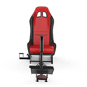 cirearoa Racing Wheel Stand with seat Gaming Chair Driving Cockpit for All Logitech G923 | G29 | G920 | Thrustmaster | Fanatec Wheels | Xbox One, PS4, PC Platforms (Black/Red)